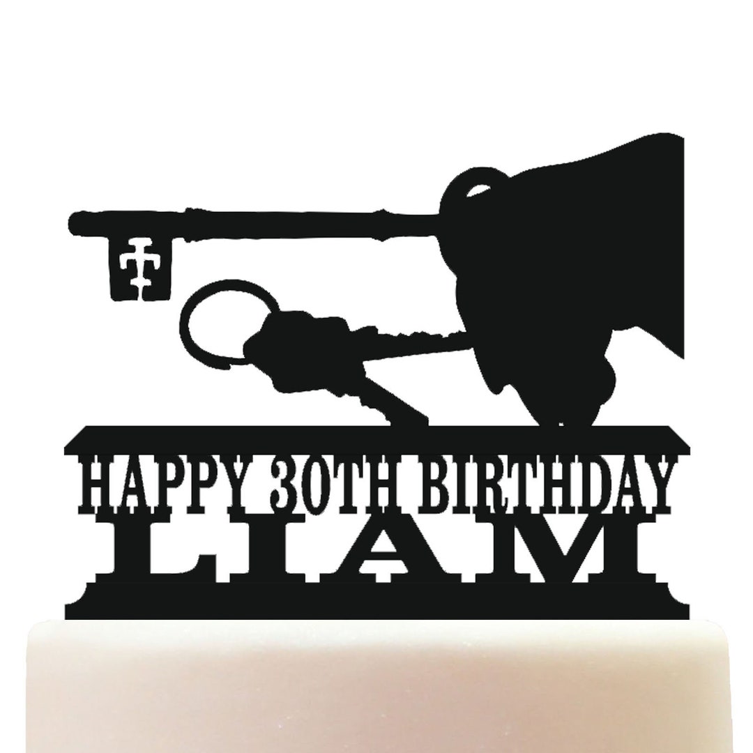 Personalised Acrylic Locksmith Birthday Cake Topper Decoration - Etsy