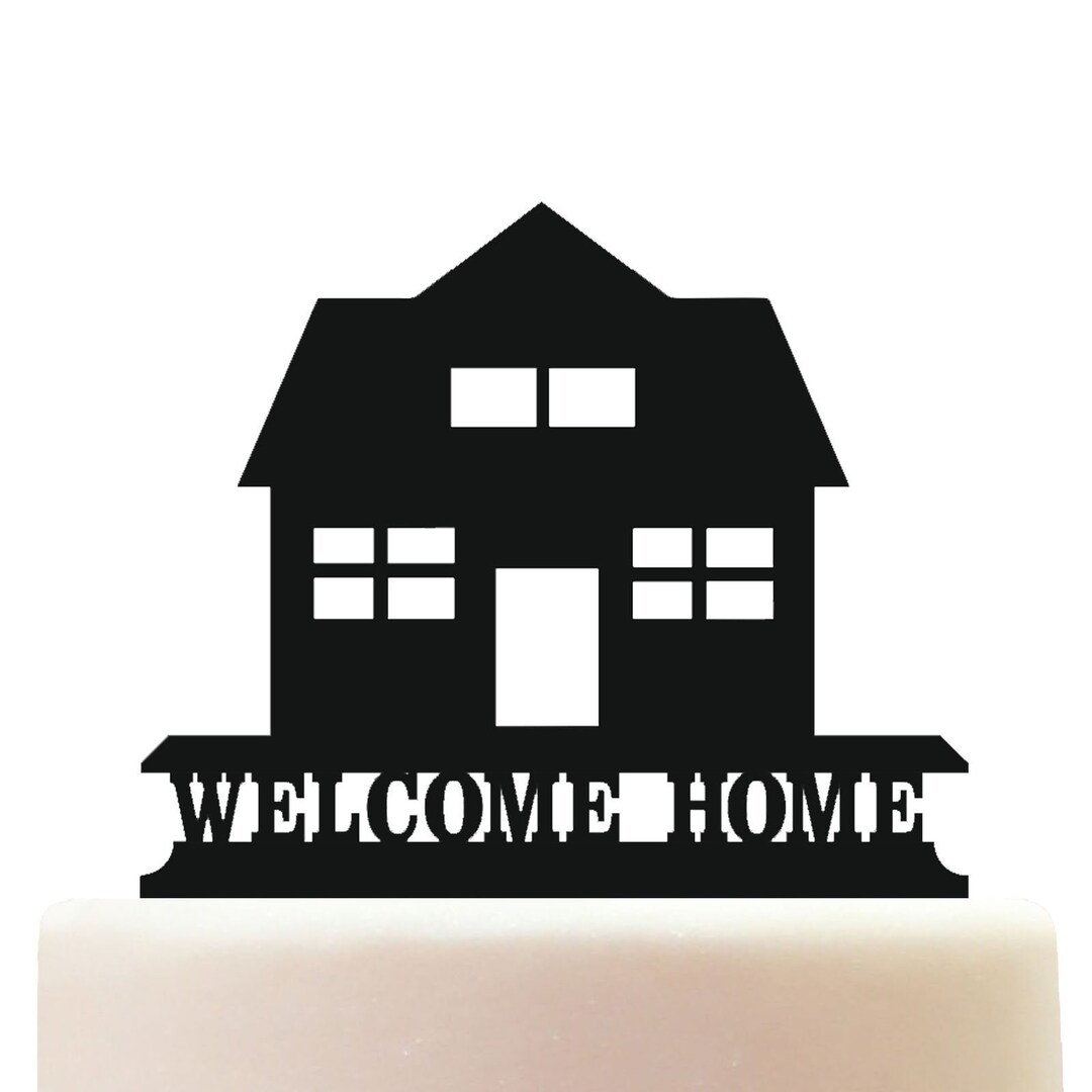 Acrylic Welcome Home Cake Topper Decoration - Etsy