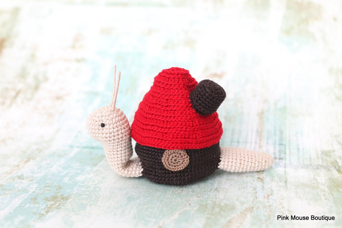 PATTERN: Crochet Snail Box Crochet Snail Snail Ring Box | Etsy