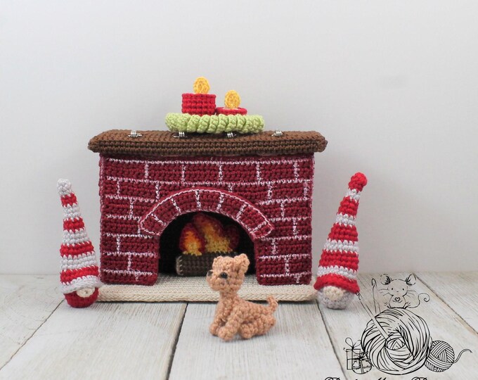 Crochet Pattern: Fireplace (english Only - USA Terminology) - Etsy