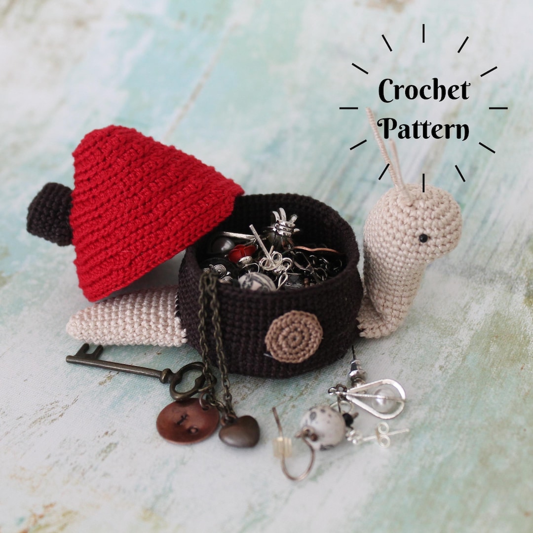 PATTERN: Crochet Snail Box, Crochet Snail, Snail Ring Box, Amigurumi ...
