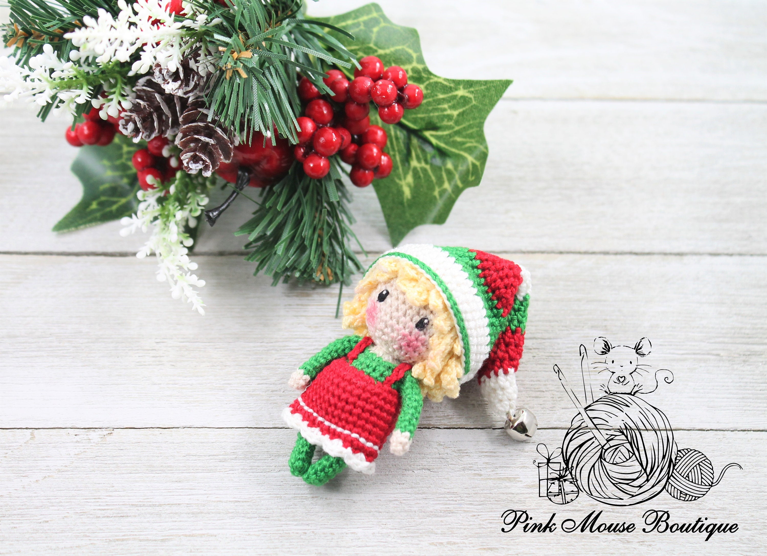 AMIGURUMI PATTERN: Tinsel the Little Christmas Elf | Etsy