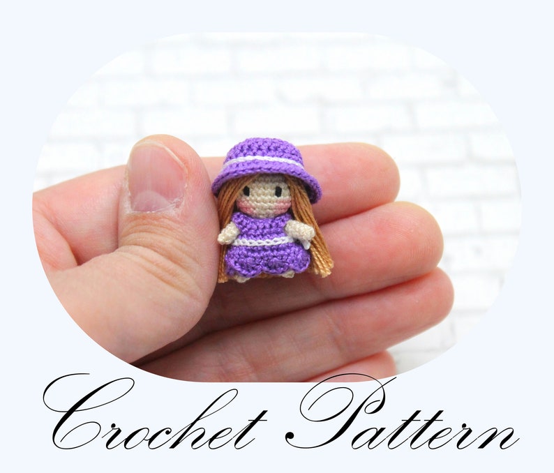PATTERN: Micro Mini Doll Amigurumi Pattern Miniature Doll | Etsy