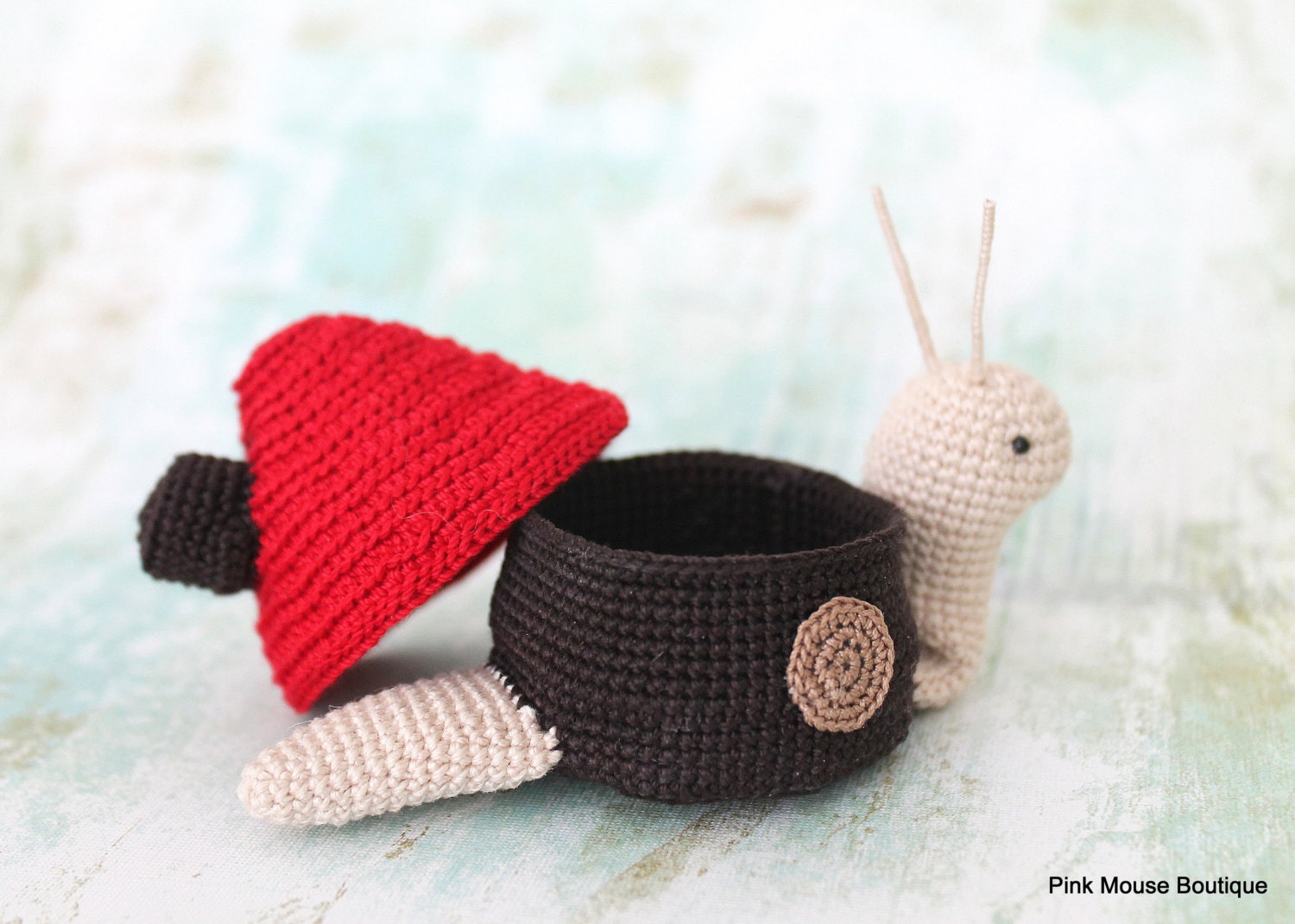 PATTERN: Crochet Snail Box, Crochet Snail, Snail Ring Box, Amigurumi ...