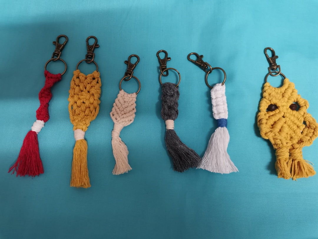 Macramé Rope /door Handle/ Keyring /bag Charm/ Cotton Cord Decoration ...