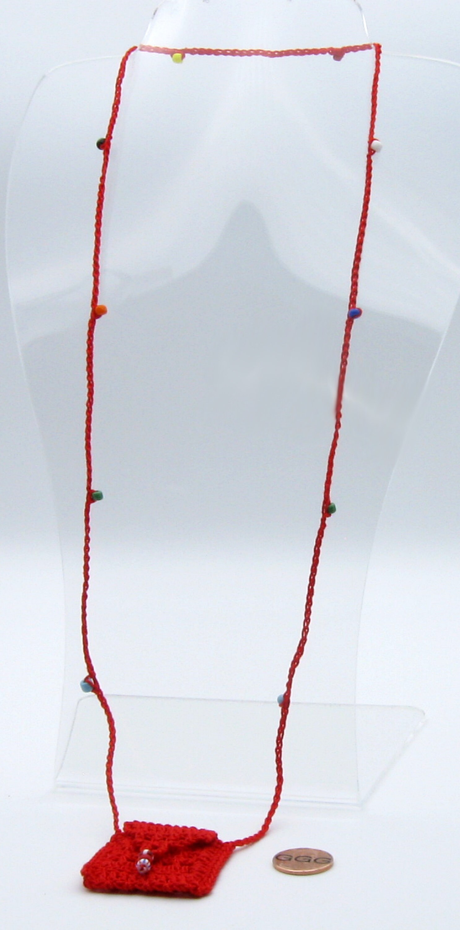 Tiny Mini Purse Necklace Hand Crocheted or Beaded - Etsy