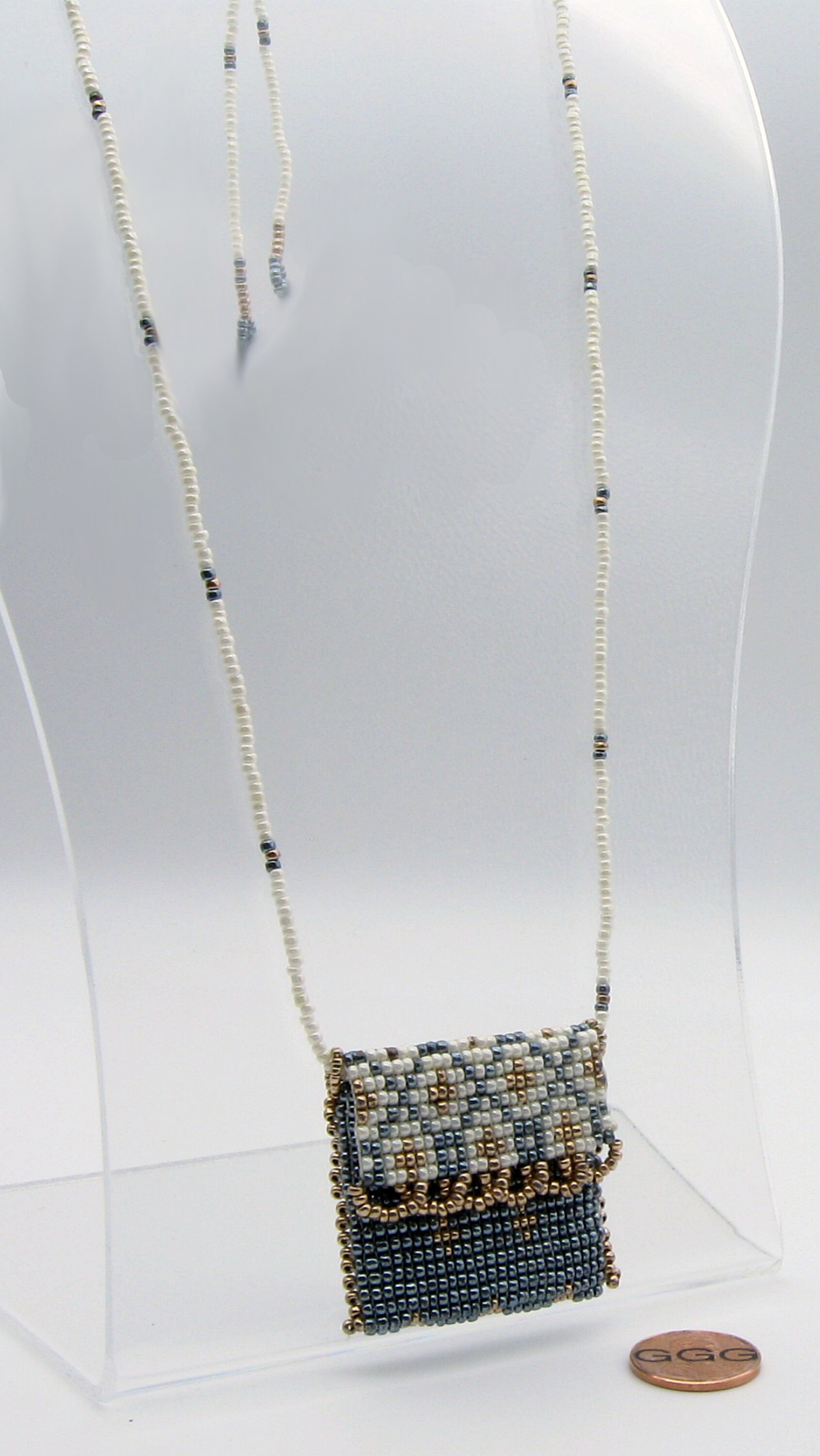 Tiny Mini Purse Necklace Hand Crocheted or Beaded - Etsy
