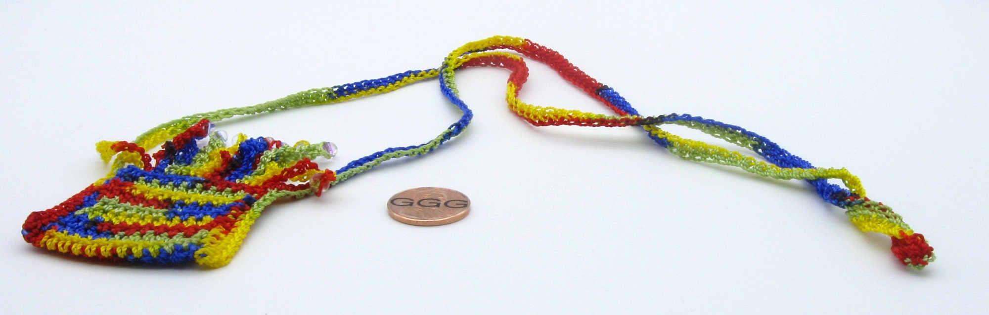 Tiny Mini Purse Necklace Hand Crocheted or Beaded - Etsy