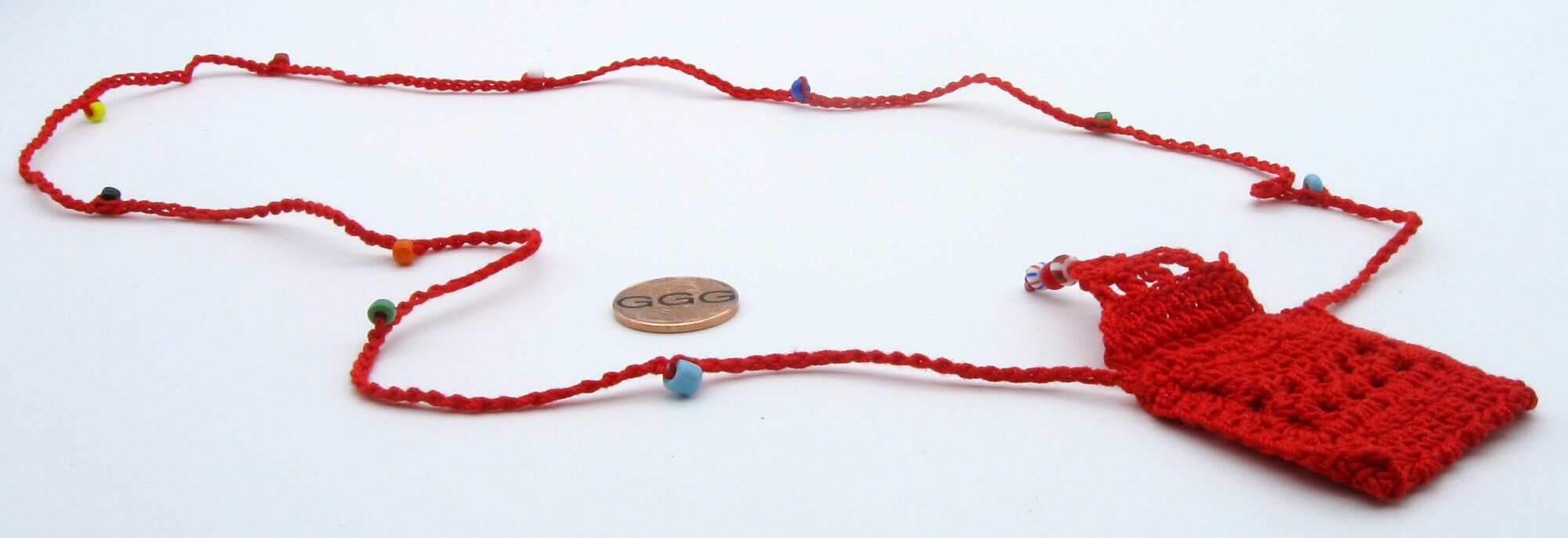 Tiny Mini Purse Necklace Hand Crocheted or Beaded - Etsy
