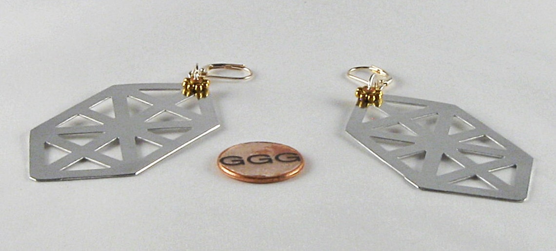 Earrings - Riveted Spacer Aluminum (E088) - Etsy Singapore