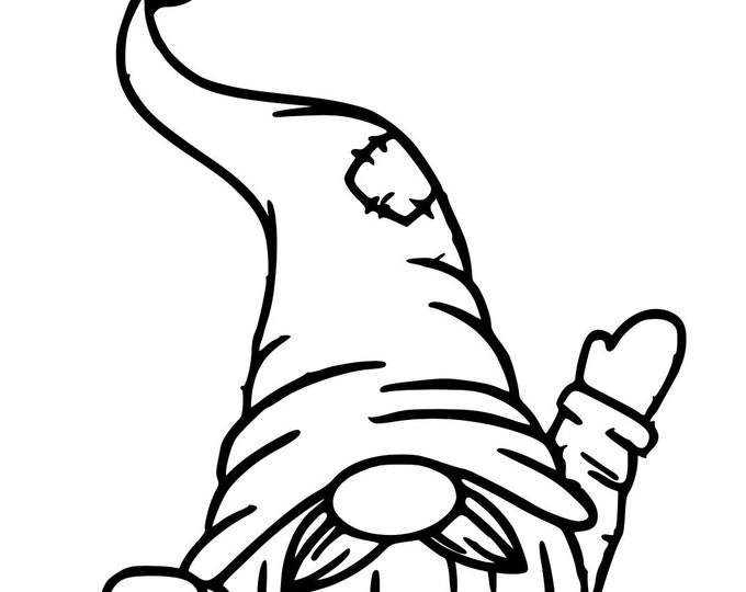 Just Saying Hi Gnome Decal - Etsy