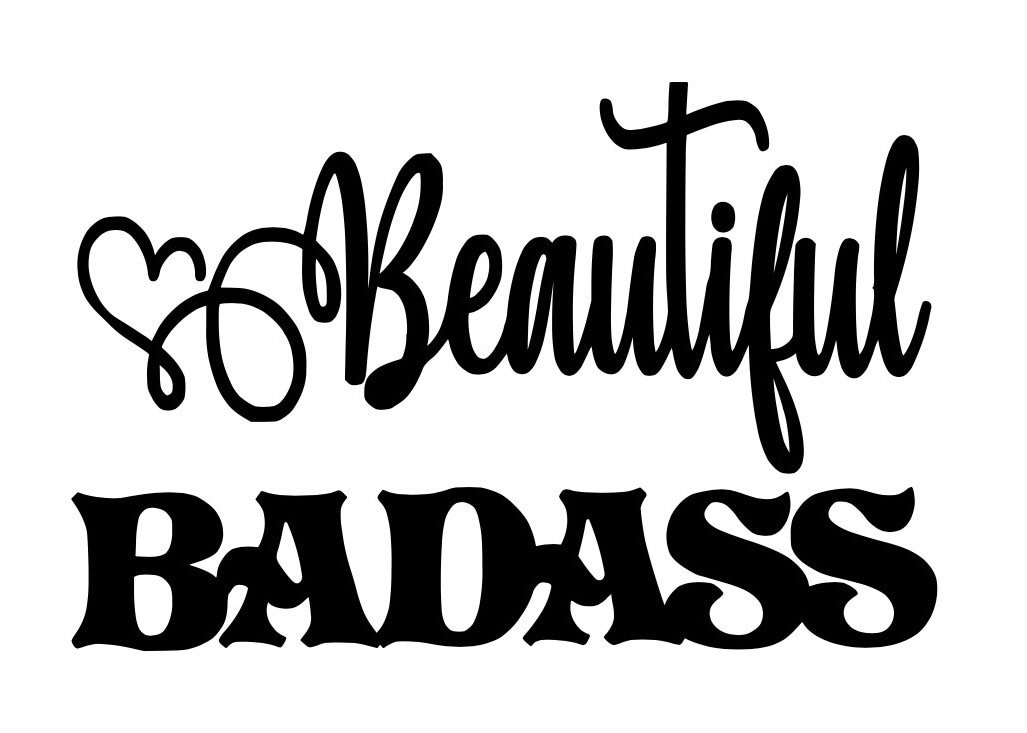 Beautiful Badass Decal - Etsy