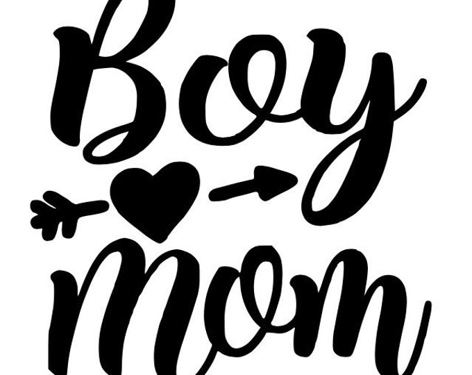 Boy Mom Decal - Etsy