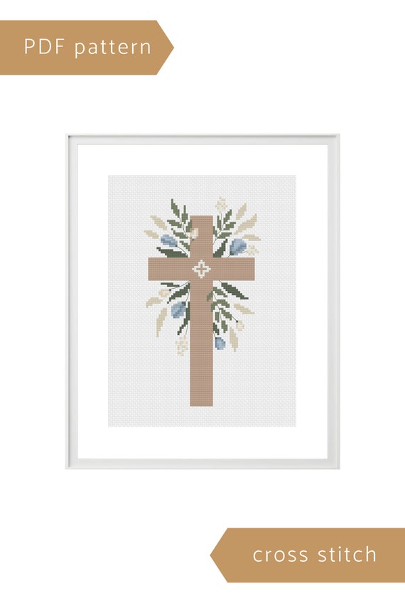 Religious Easter Cross Stitch