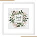 God is Good Cross Stitch Pattern, Religious Text With Floral Decoration ...