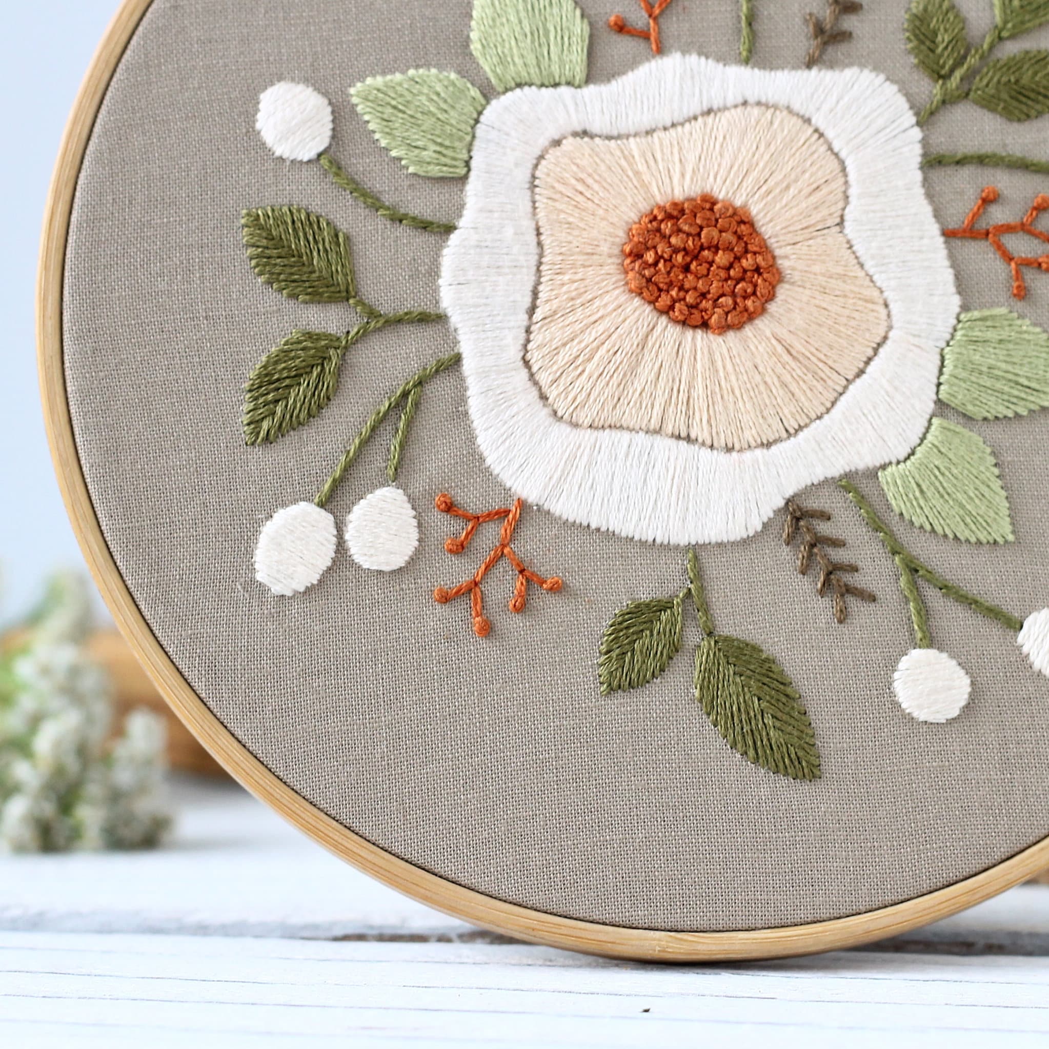 Embroidered Flowers. Hand Embroidery Patterns. Floral - Etsy