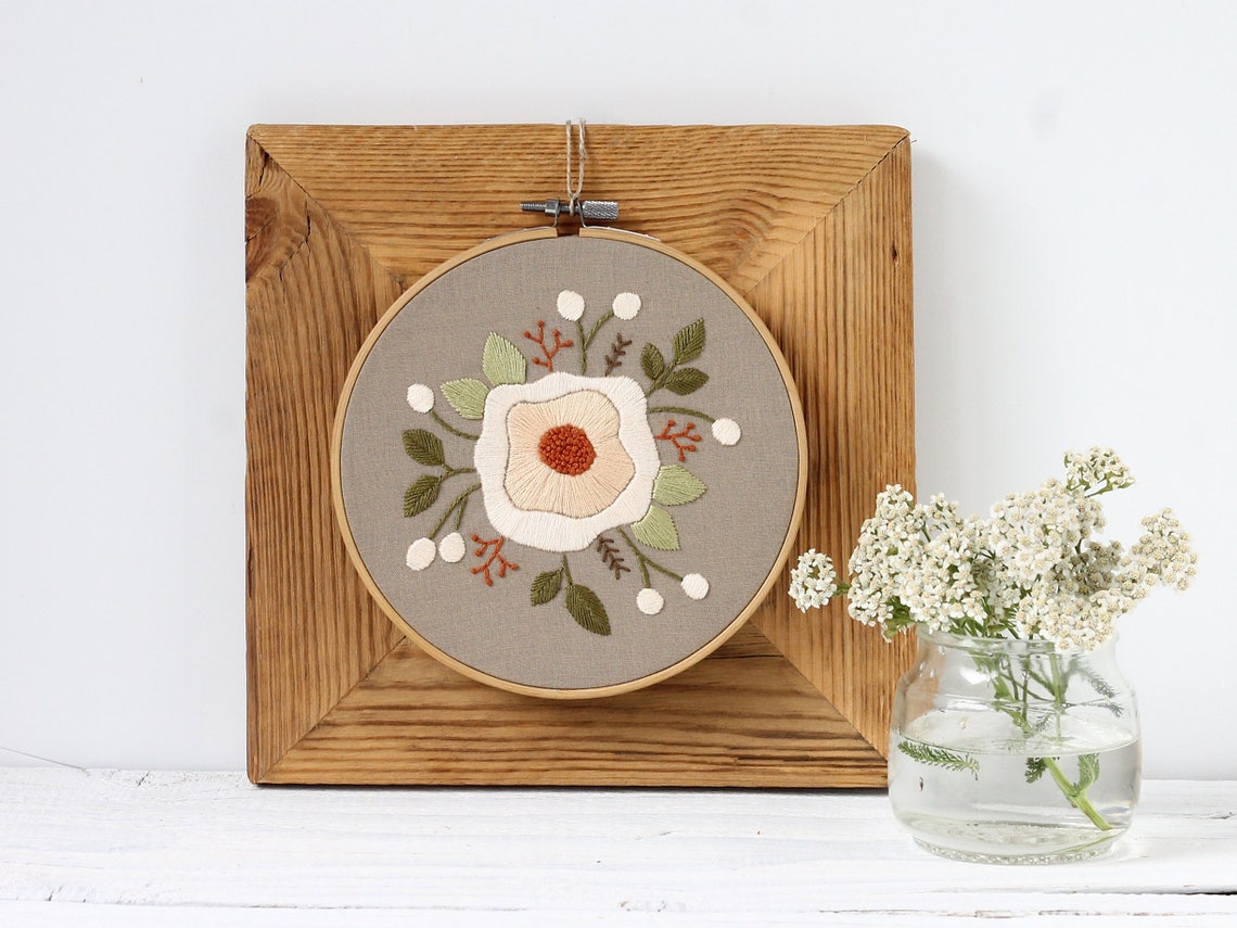 Embroidered Flowers. Hand Embroidery Patterns. Floral - Etsy