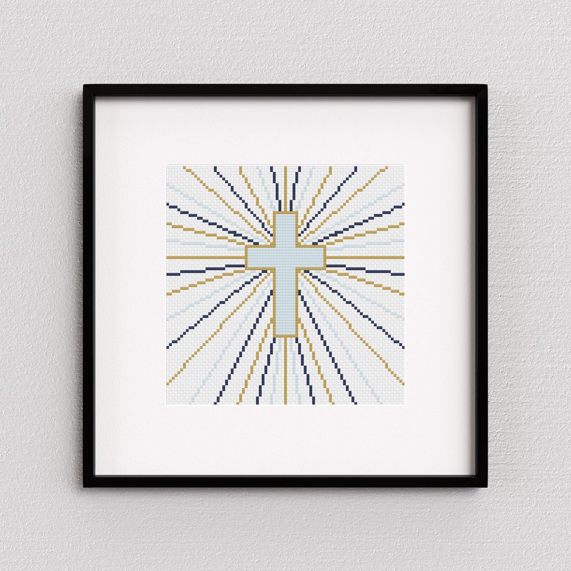 Christian Cross Stitch Pattern the Cross Religious | Etsy