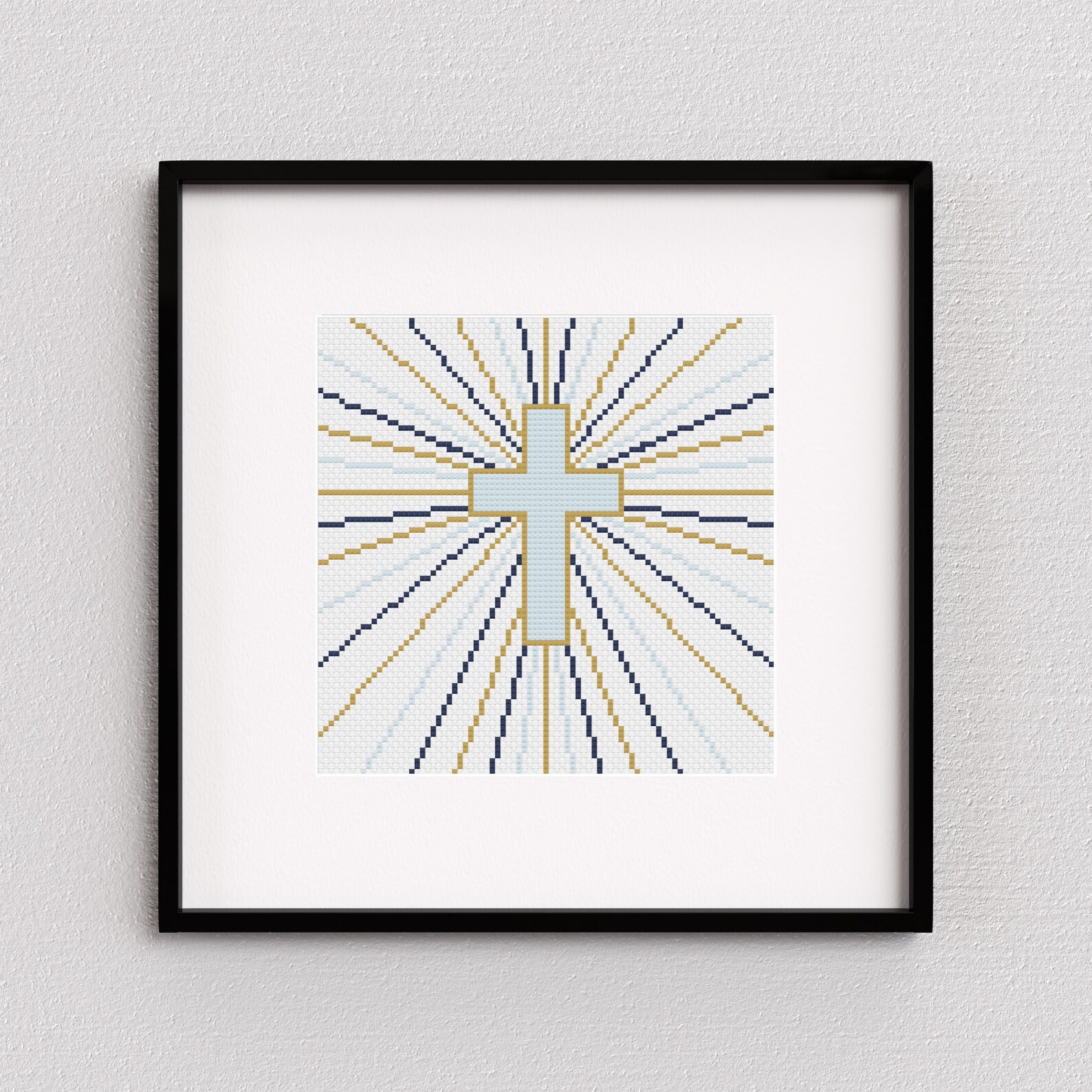 Christian Cross Stitch Pattern the Cross Religious - Etsy