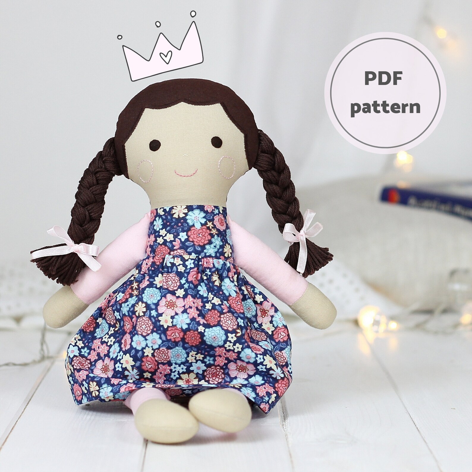 Cloth Doll Pattern, PDF Tutorial, DIY Sewing Doll - Etsy