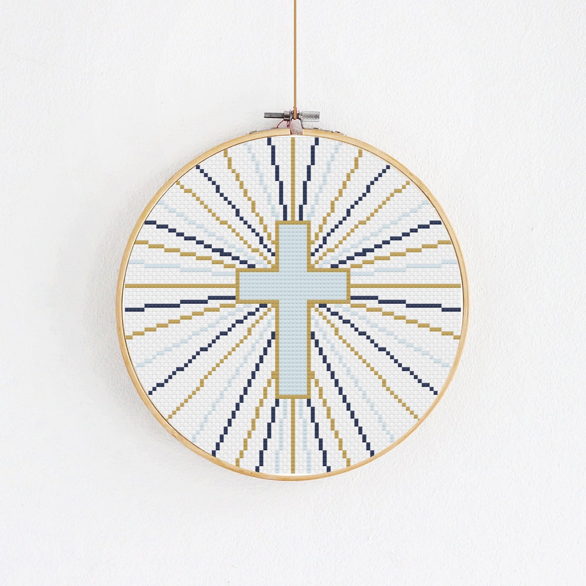 Christian Cross Stitch Pattern the Cross Religious - Etsy