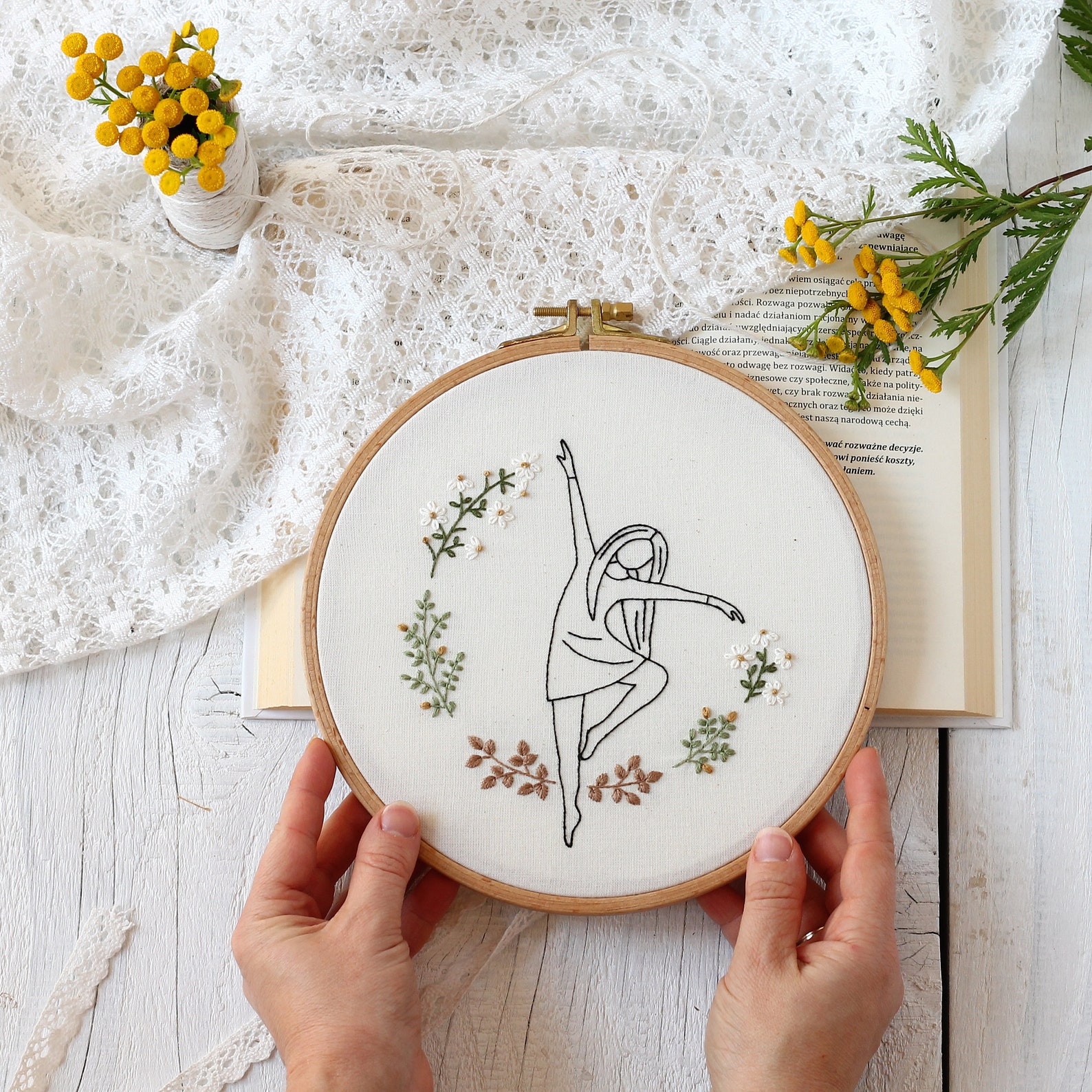 SET of 3 Embroidery Patterns Dancing Women Hand Embroidery | Etsy