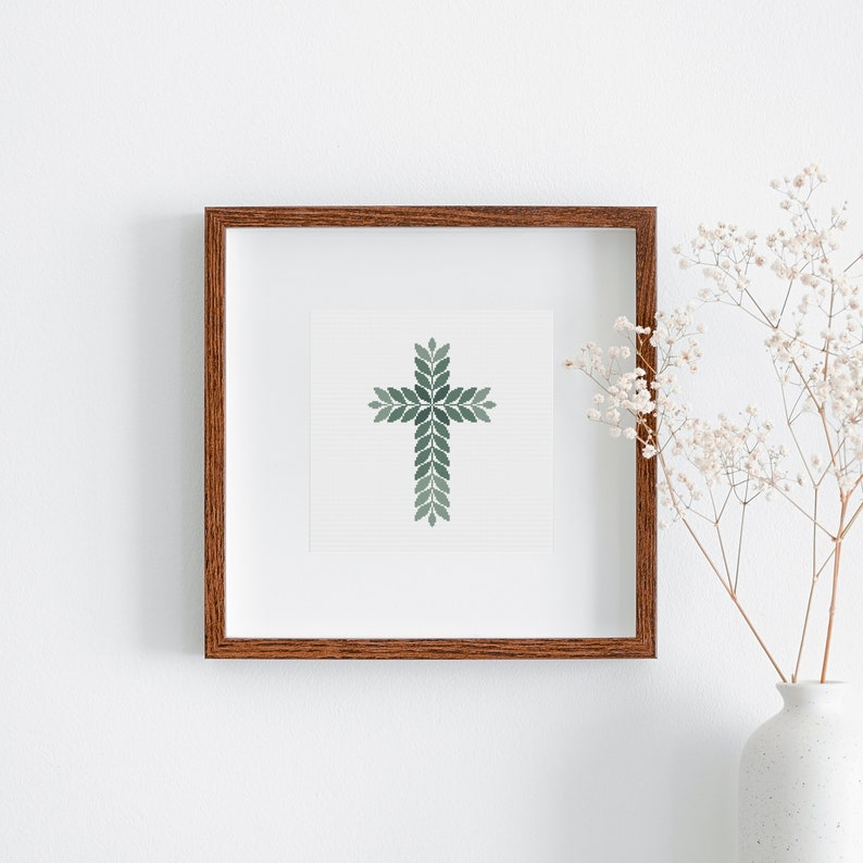 Minimalistic Religious Cross Stitch PDF Pattern, Jesus Christ Modern ...
