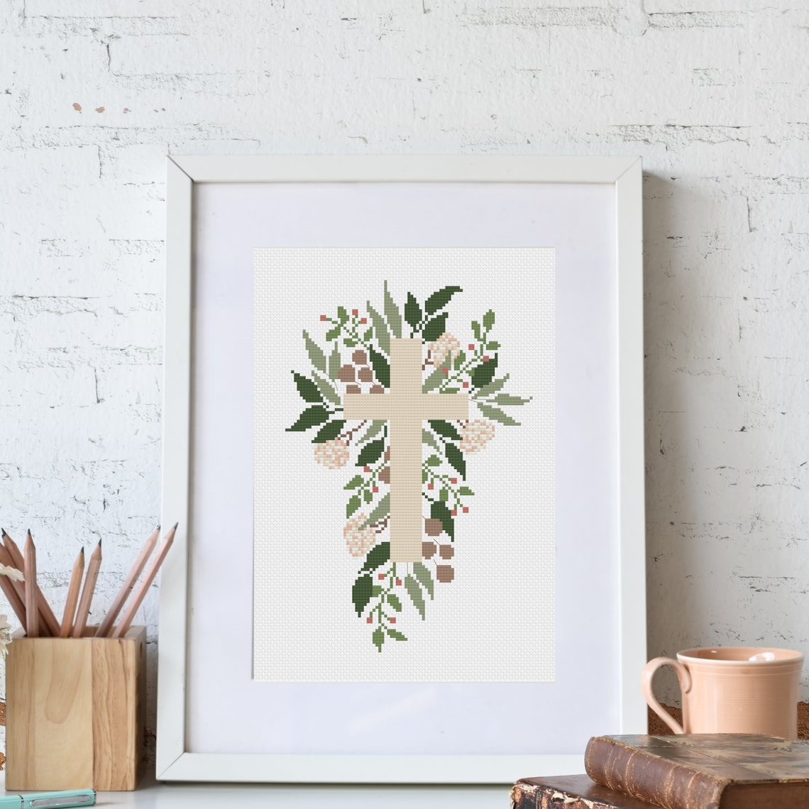 Christian Cross Embroidery Pattern Jesus Christ Cross Stitch - Etsy