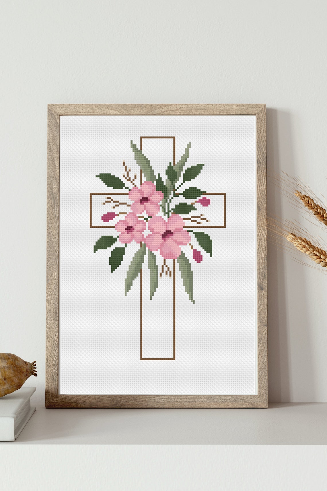 Religious Cross Stitch PDF Pattern Jesus Christ Cross - Etsy