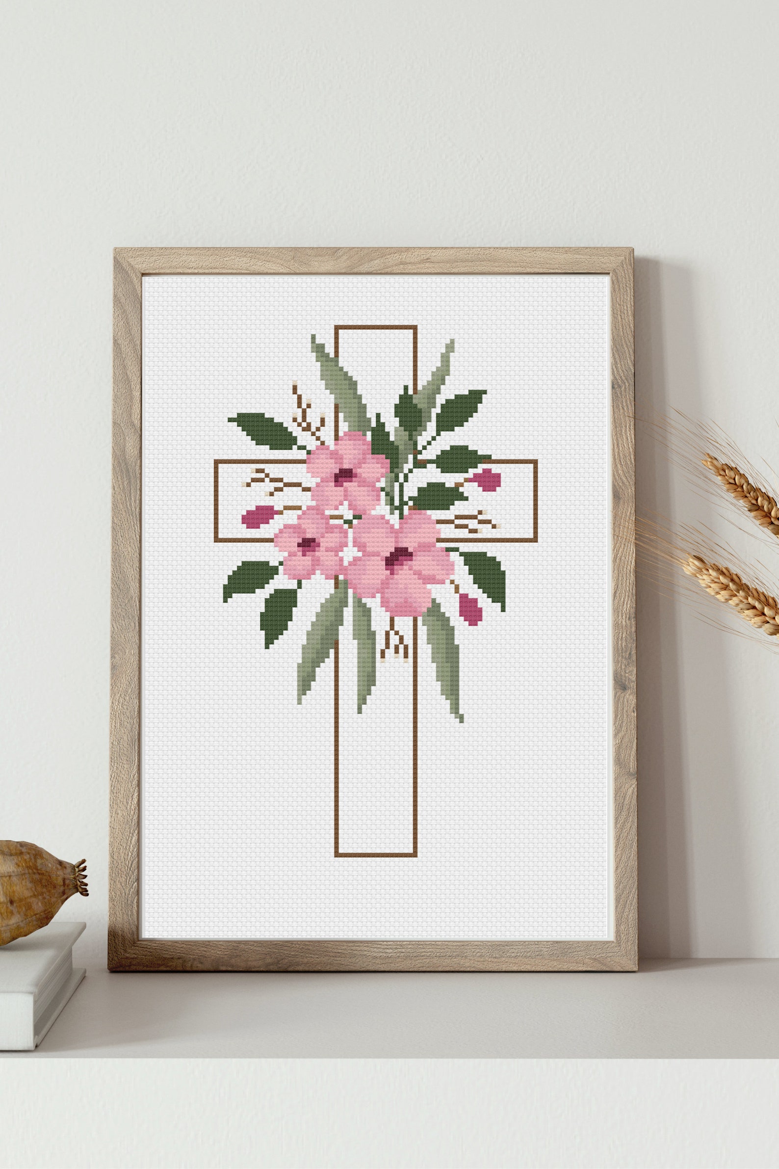 Religious Cross Stitch PDF Pattern Jesus Christ Cross - Etsy