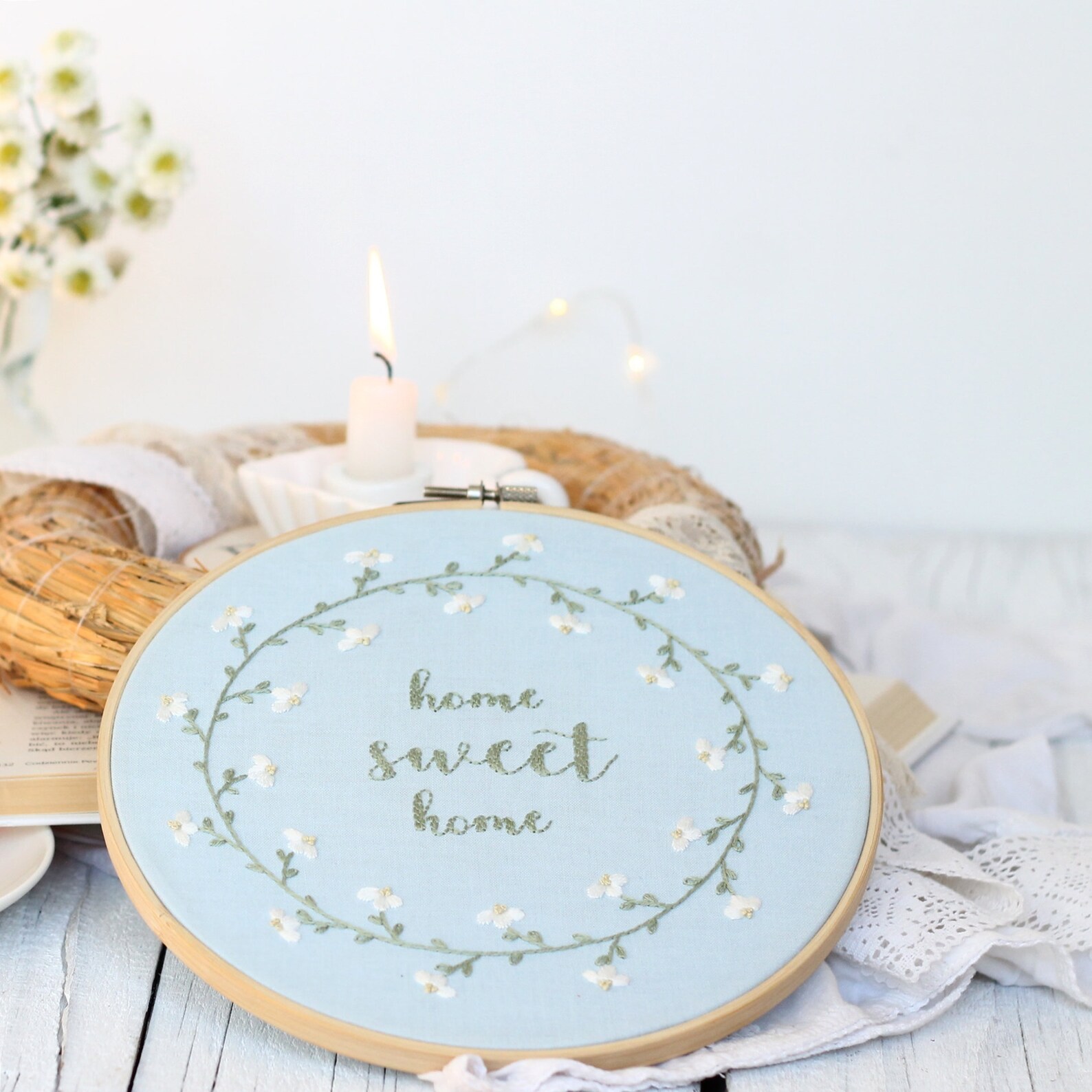 Home Sweet Home, Hand Embroidery Patterns, PDF Pattern, Printable ...