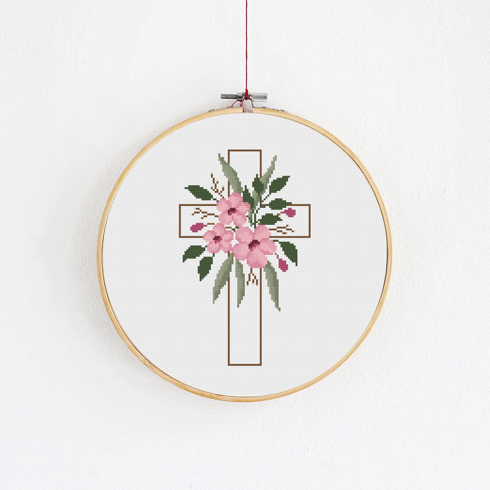 Religious Cross Stitch PDF Pattern Jesus Christ Cross - Etsy