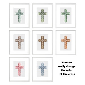 Minimalistic Religious Cross Stitch PDF Pattern, Jesus Christ Modern ...