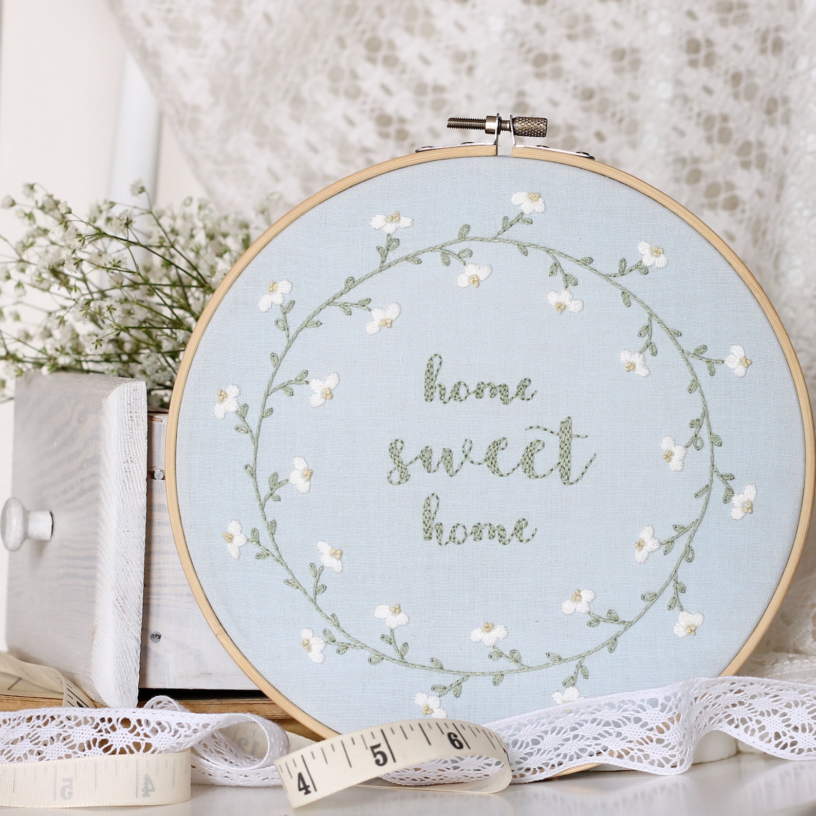 Home Sweet Home, Hand Embroidery Patterns, PDF Pattern, Printable ...
