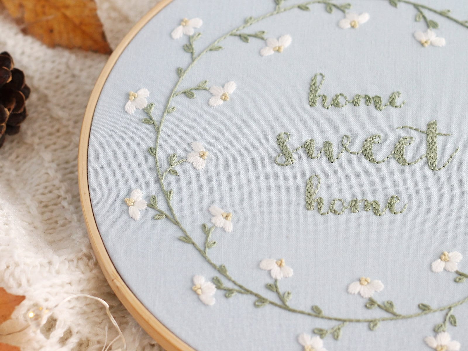 Home Sweet Home, Hand Embroidery Patterns, PDF Pattern, Printable ...
