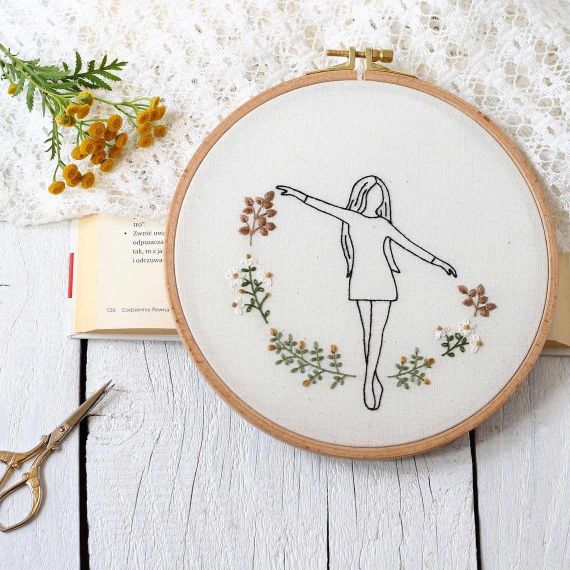 SET of 3 Embroidery Patterns Dancing Women Hand Embroidery | Etsy