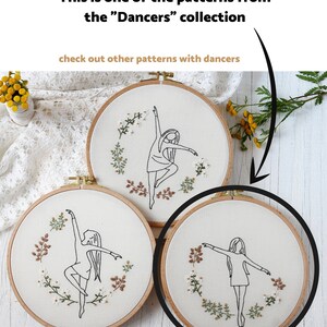 Modern Hand Embroidery, Dancing Woman Beginner Friendly Pattern in PDF ...