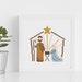 Small Nativity Scene Cross Stitch Pattern, DIY Christmas Craft ...