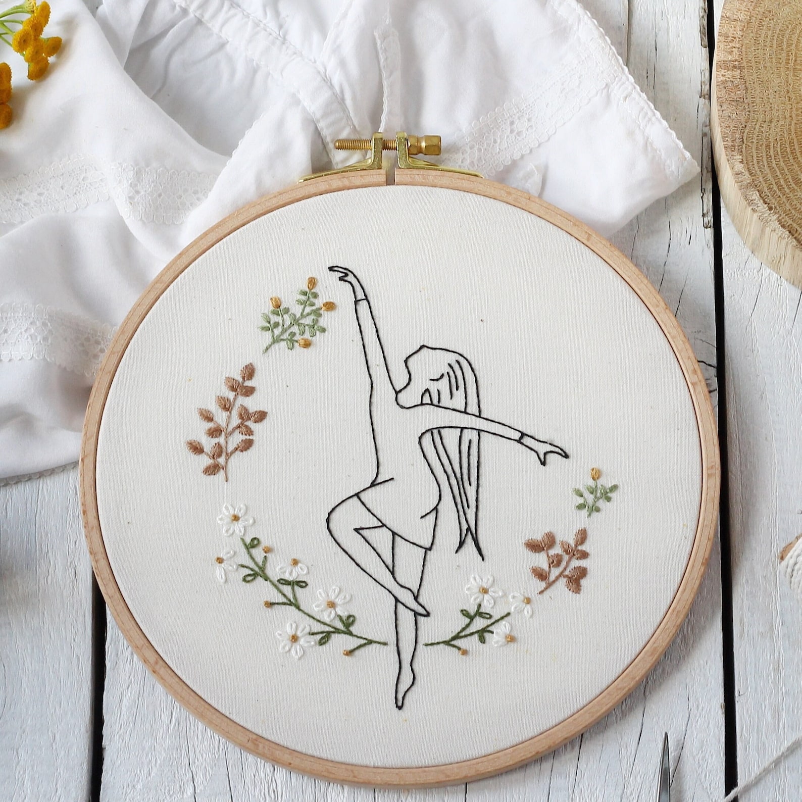 SET of 3 Embroidery Patterns Dancing Women Hand Embroidery | Etsy