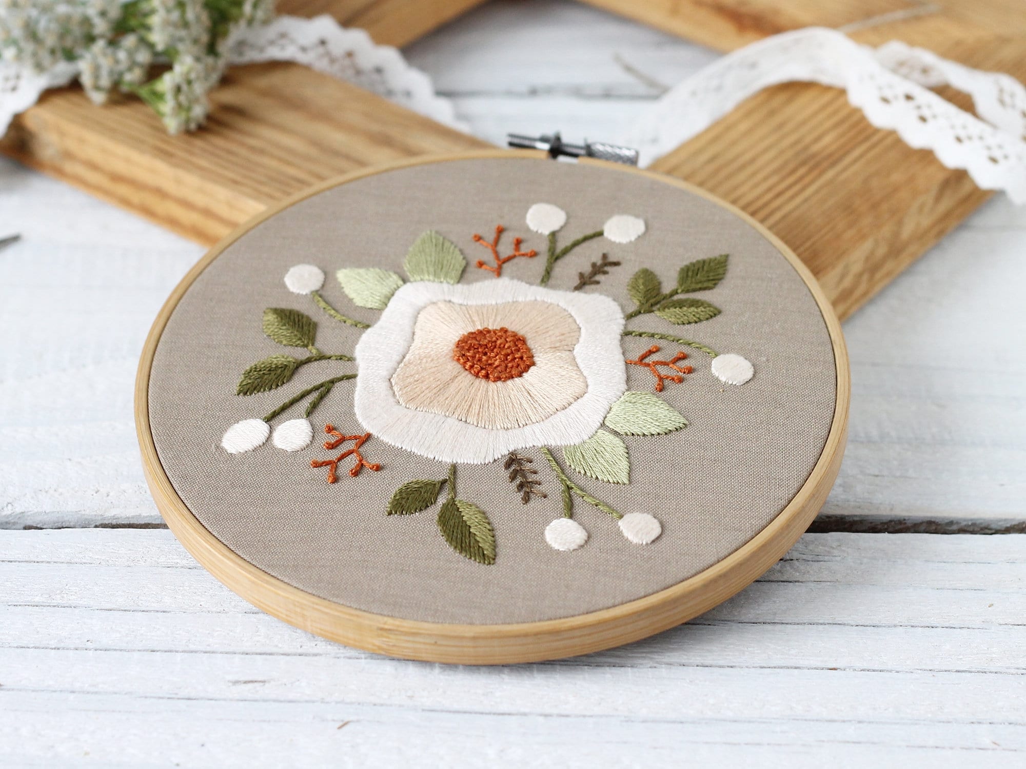 Embroidered Flowers. Hand Embroidery Patterns. Floral - Etsy