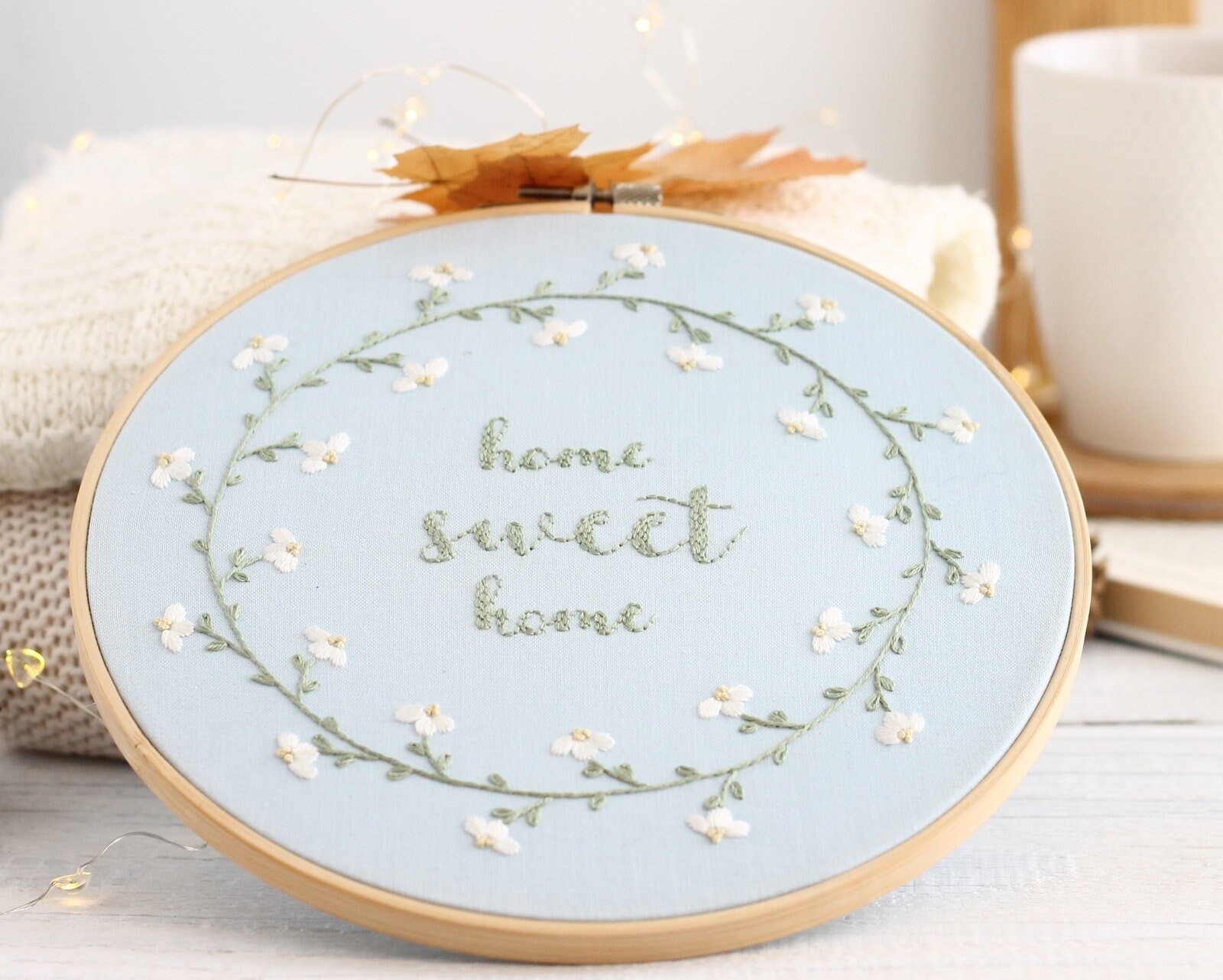 Home Sweet Home, Hand Embroidery Patterns, PDF Pattern, Printable ...