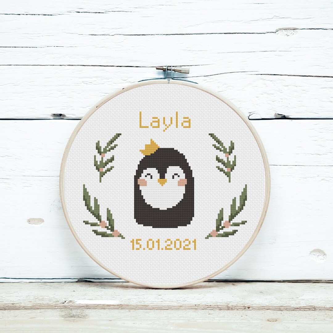 Counted Cross Stitch Pattern Baby Birth Announcement Sweet - Etsy