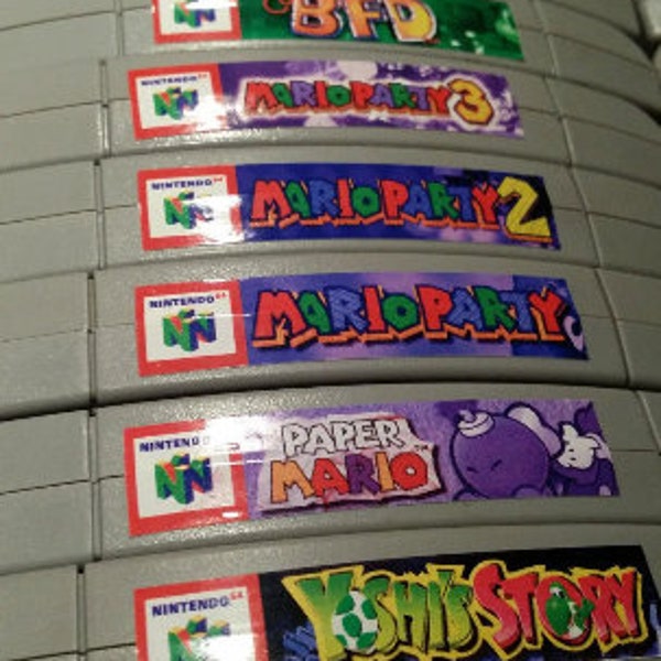 N64 Labels - Etsy