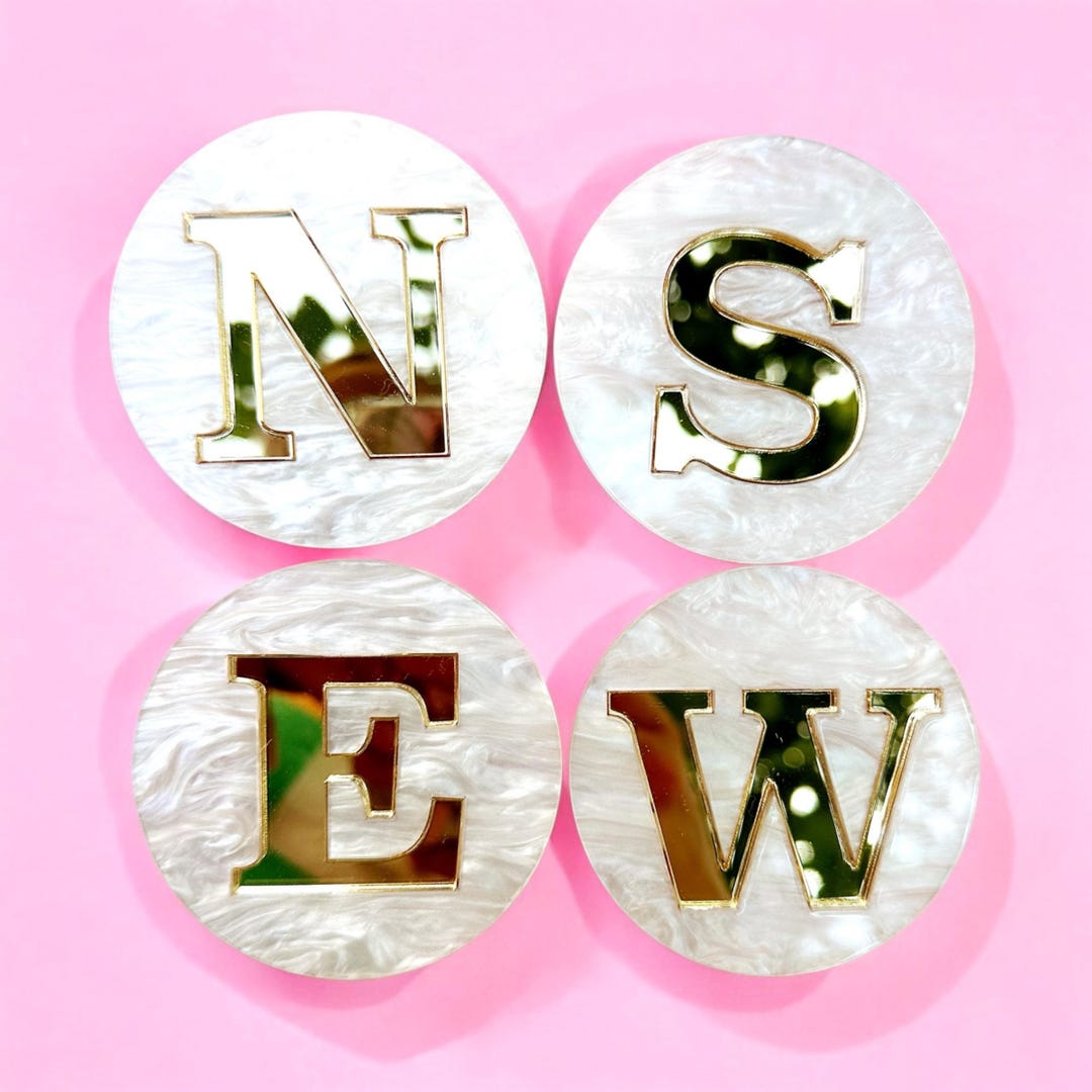 Mahjong Four Winds Discs Directional Markers - Etsy