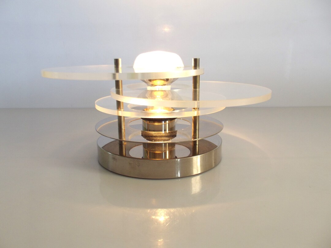 Vintage Modern Design Lamp, Ceiling Lamp, Flush Mount Lamp, 80s Design ...