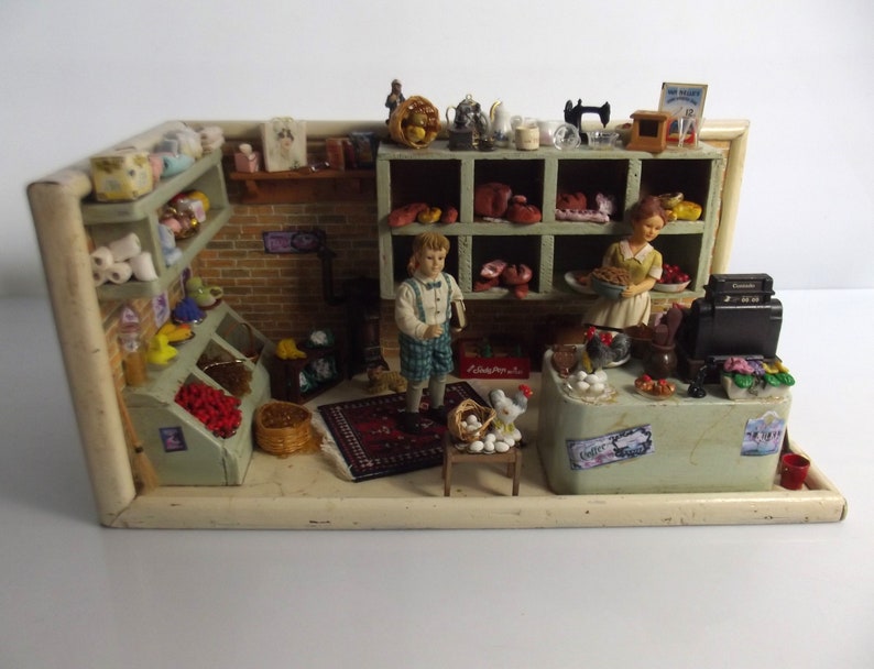 Miniature Grocery Store, Antique Store Display, Diorama, Store From the ...