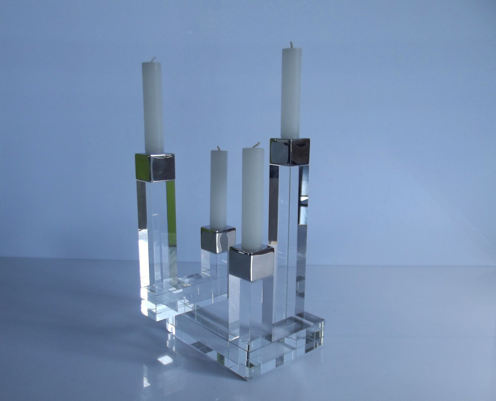 Crystal Glass Candle Holder Orrefors Sweden Design Martti - Etsy