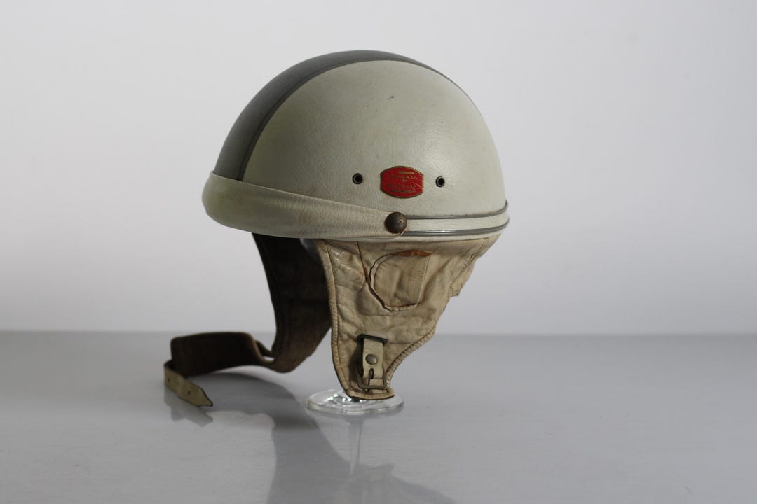 Vintage Motor Helmet, Moped Helmet, Scooter Helmet, 1950s, Mid Century ...