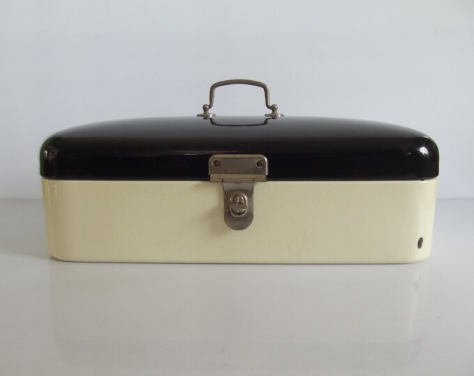 Vintage Enamel Bread Bin , Bread Box, 1950s, Mid Century, Vintage Retro ...