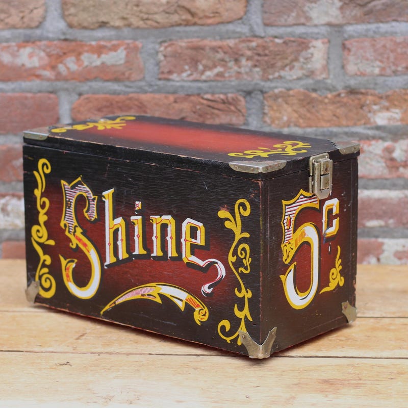 Shoe Shine Box - Etsy